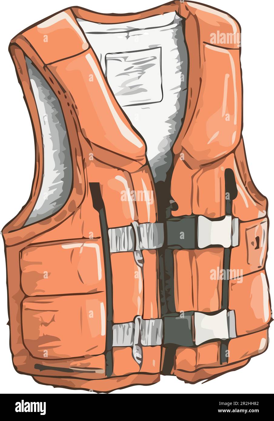 Protective lifeguard jacket symbolizes safety in water isolated Stock ...