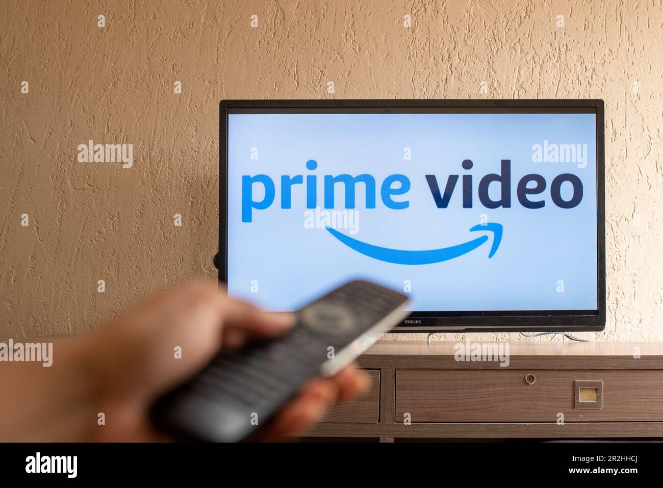 Brazil, Rio de Janeiro - May 19, 2023: Smart TV with Prime Video ...