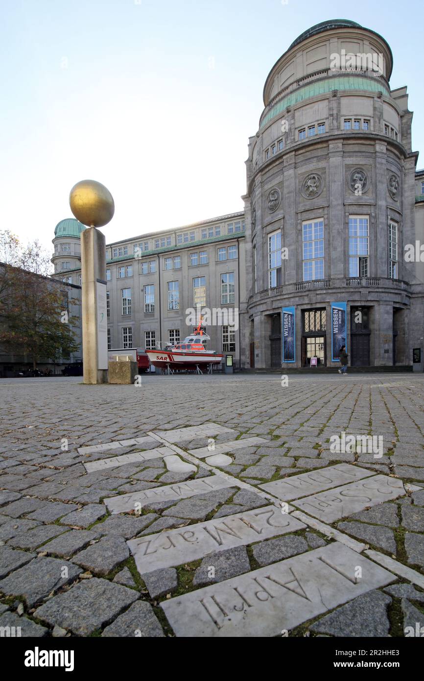 The depiction of the sun and sundial is the start of the Plantetenweg ...