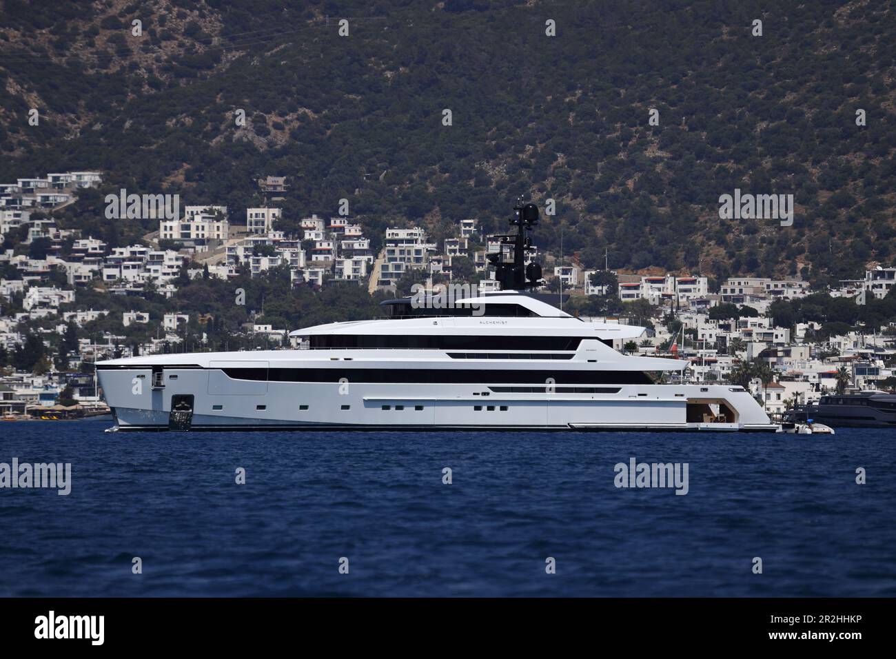 Bodrum, Mugla, Turkey. 07 May 2023: The super-luxury yacht "Alchemist ...