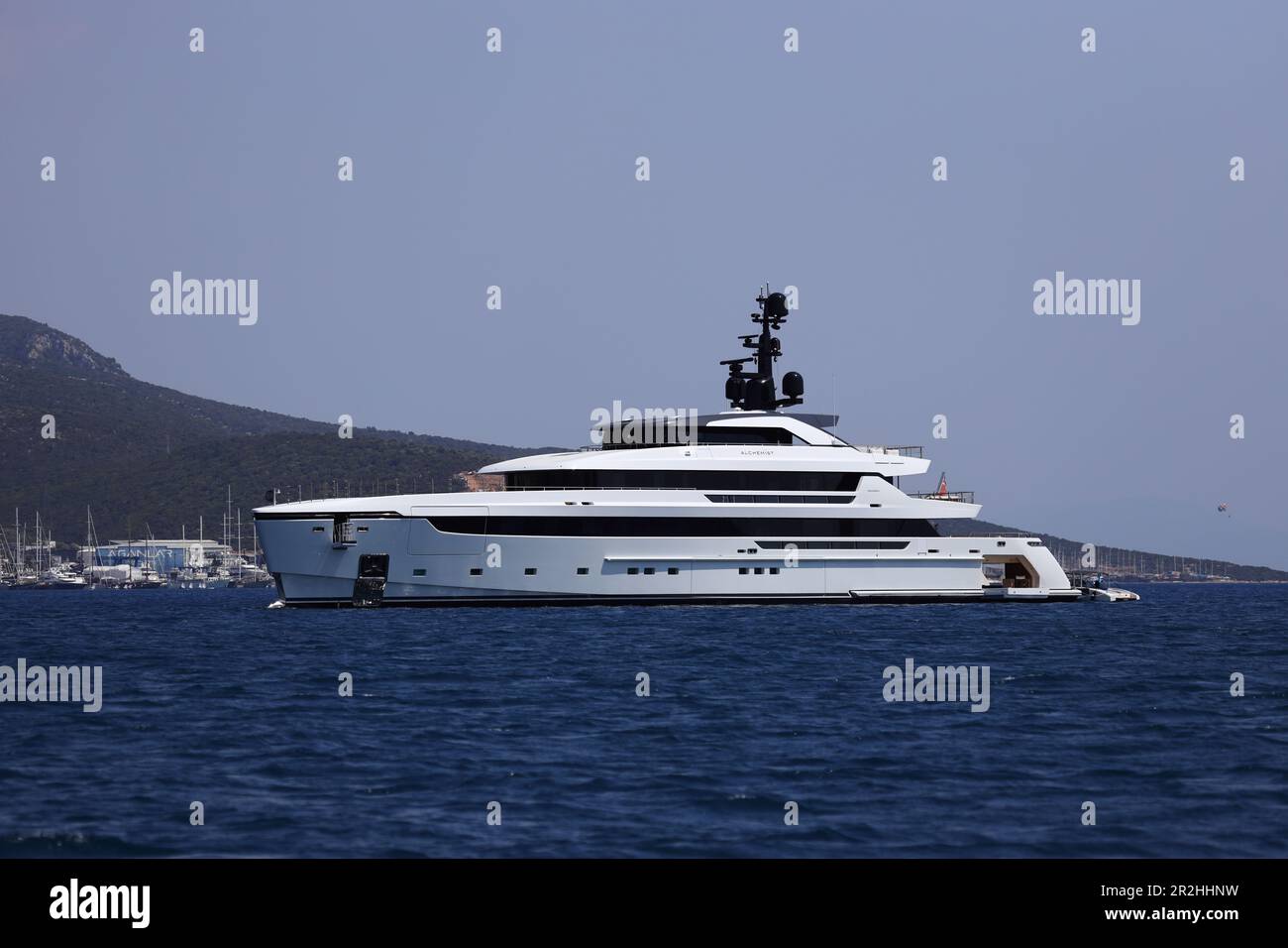 Bodrum, Mugla, Turkey. 07 May 2023: The super-luxury yacht "Alchemist ...