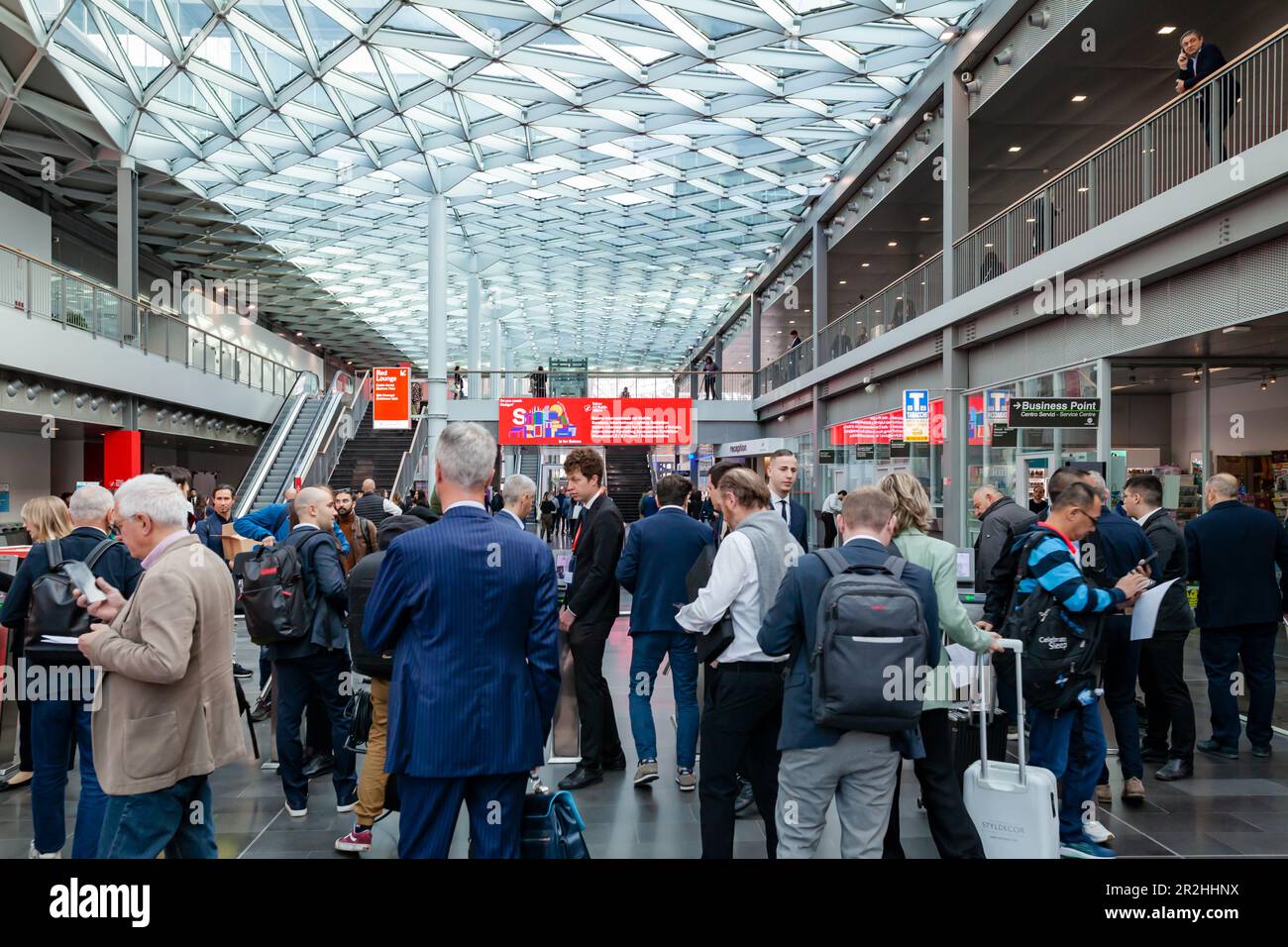 MILAN, ITALY - APRIL 18, 2023: 61st Salone del Mobile during the design ...