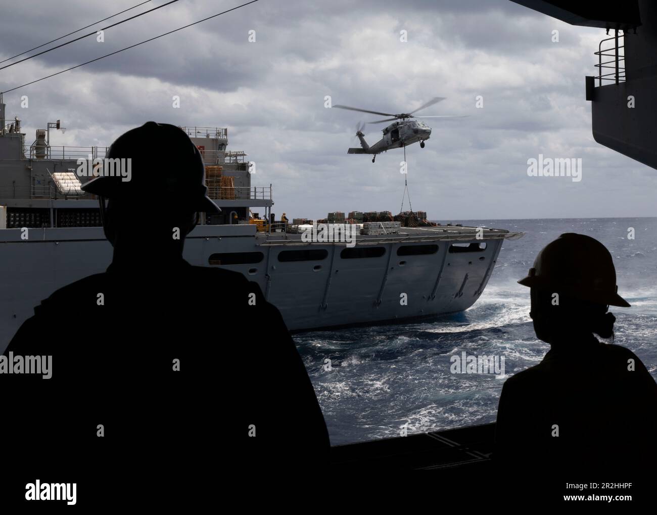 230518-N-SK738-1037 ATLANTIC OCEAN (May 18, 2023) An MH-60S Sea Hawk ...