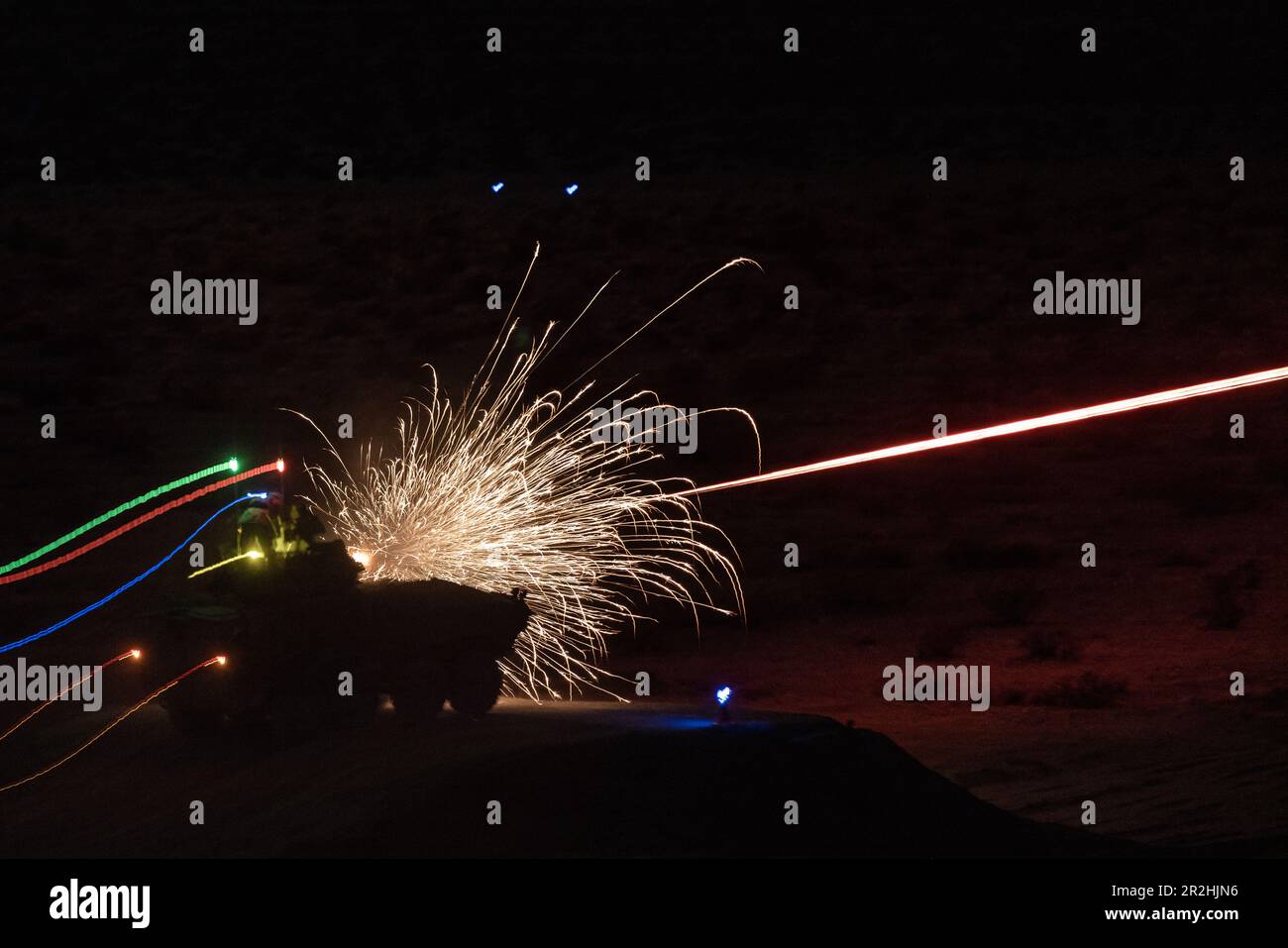 U.S. Marine Corps Light armored vehicles (LAV) assigned to 3rd and 1st ...