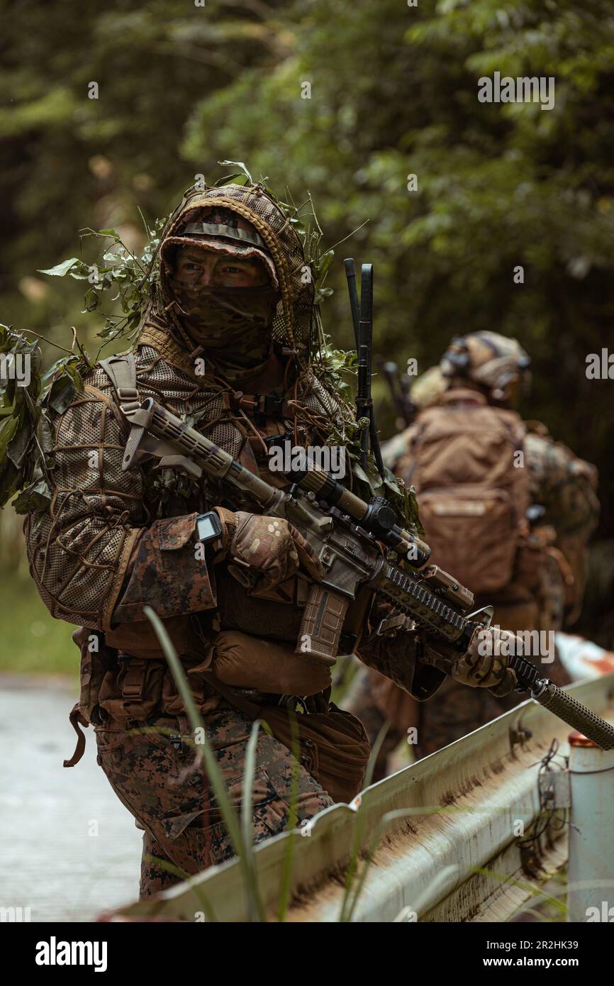 U.S. Marines with Battalion Landing Team 2/1, 31st Marine Expeditionary ...