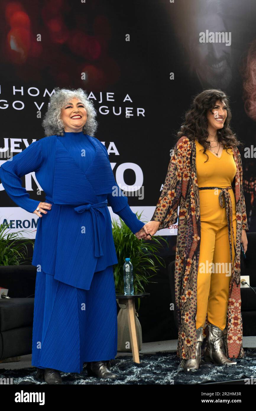 May 19, 2023, Mexico City, Mexico City, MEXICO: Singer Amanda Miguel (L ...