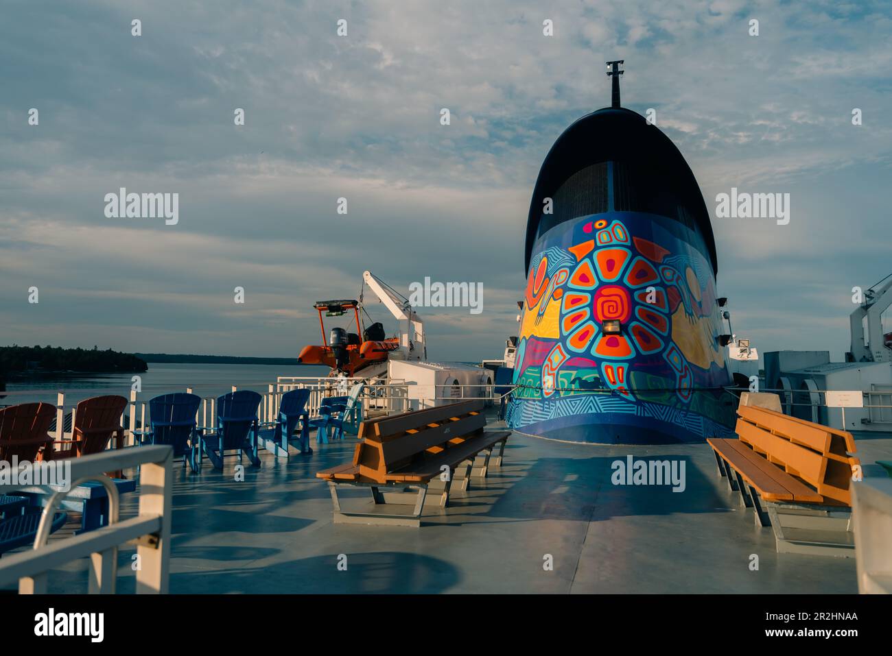 South Baymouth, On, Canada-July 2022 -Chi-Cheemaun ferry arriving in ...