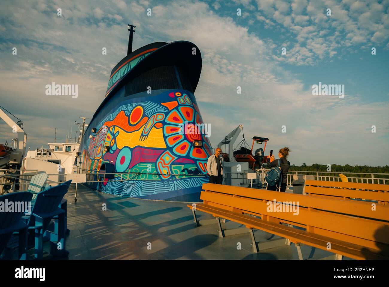 South Baymouth, On, Canada-July 2022 -Chi-Cheemaun ferry arriving in ...