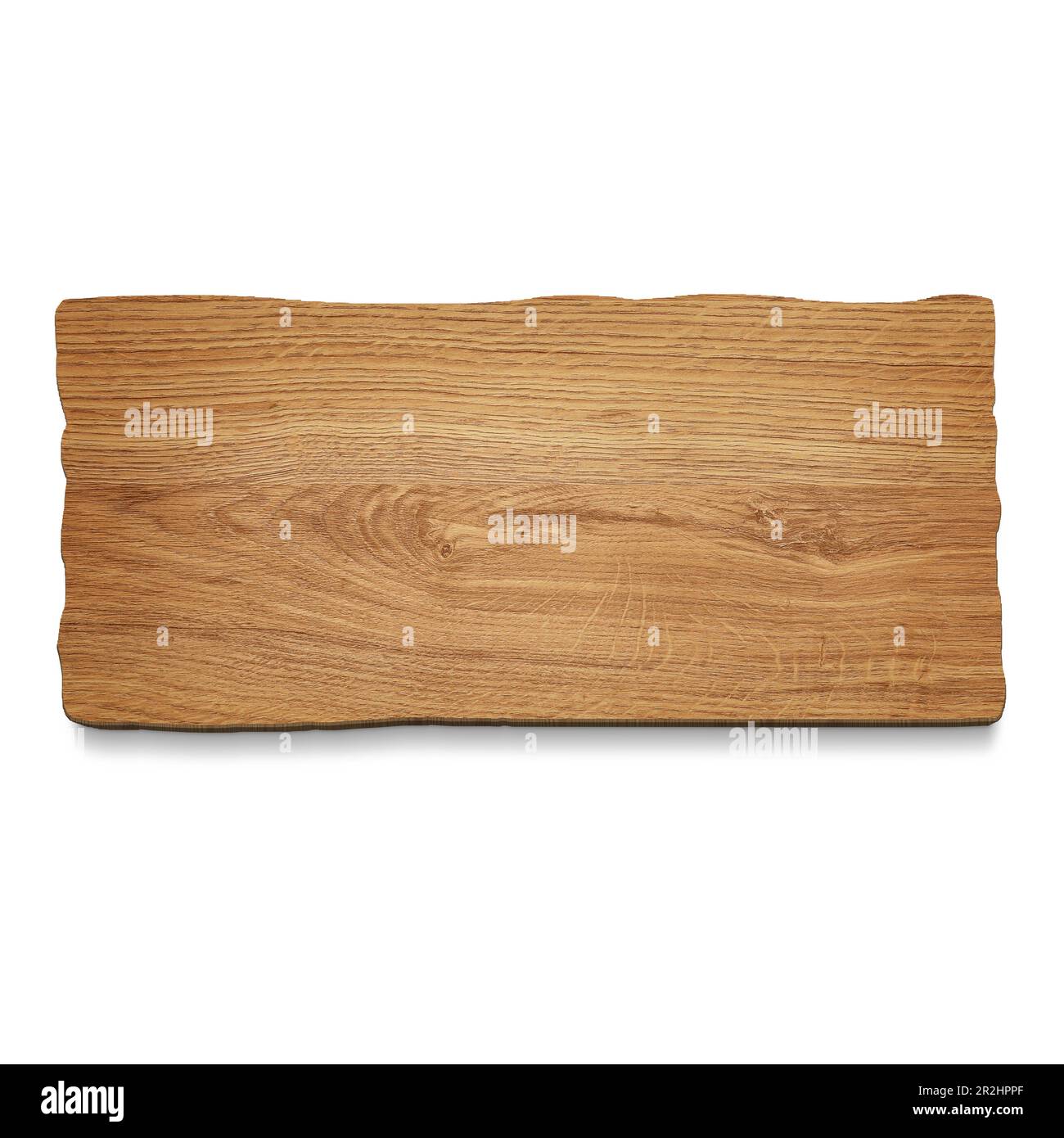 Empty wooden board isolated on white. Mockup for design Stock Photo - Alamy