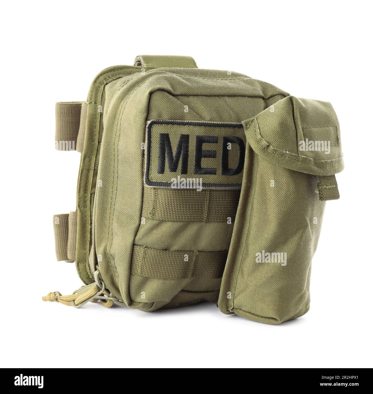 Military first aid kit isolated on white Stock Photo - Alamy
