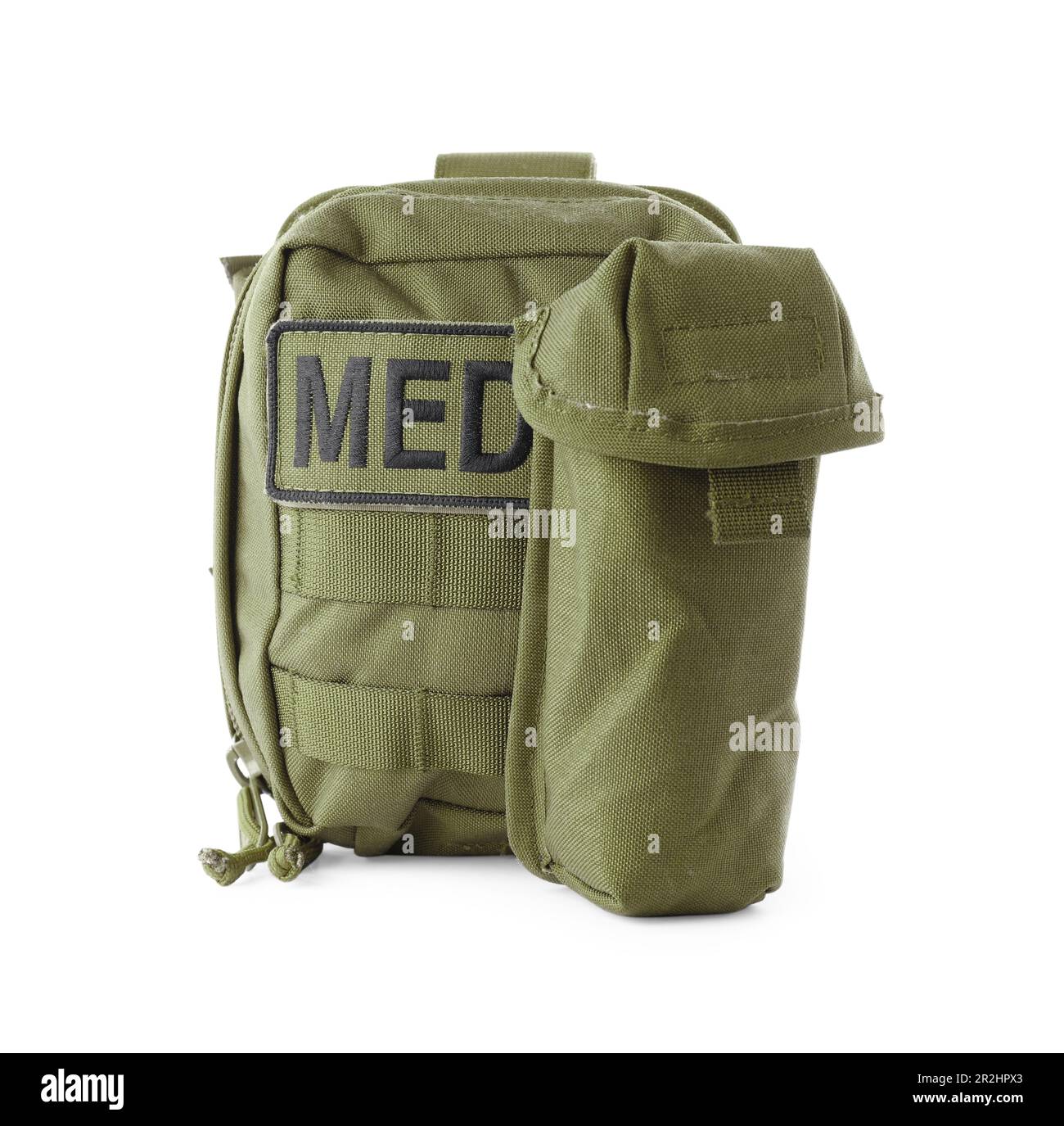 Military first aid kit isolated on white Stock Photo - Alamy