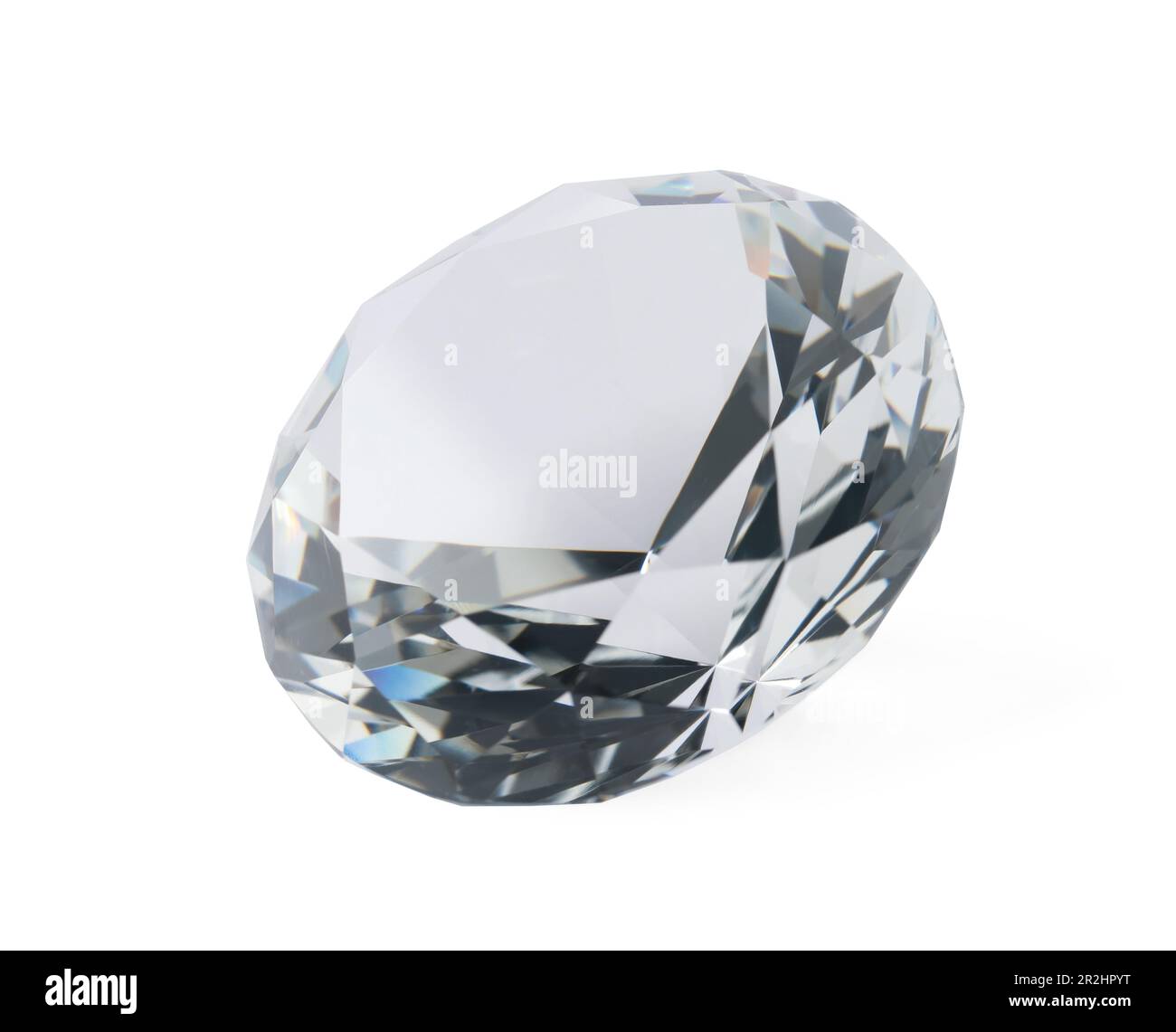 Beautiful dazzling diamond isolated on white. Precious gemstone Stock ...