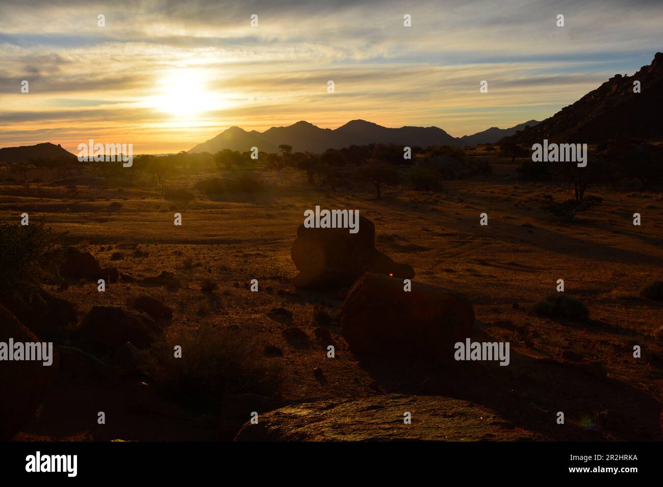 Namibia; Karas region; Southern Namibia; Namib Desert; Tiras Mountains ...