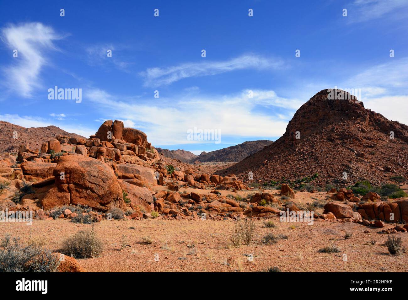 Namibia; Karas region; Southern Namibia; Namib Desert; Tiras Mountains ...