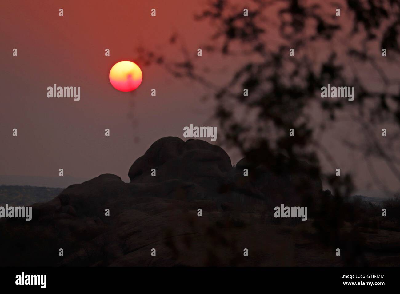 Namibia; Region of Erongo; Central Namibia; Erongo Mountains west of ...