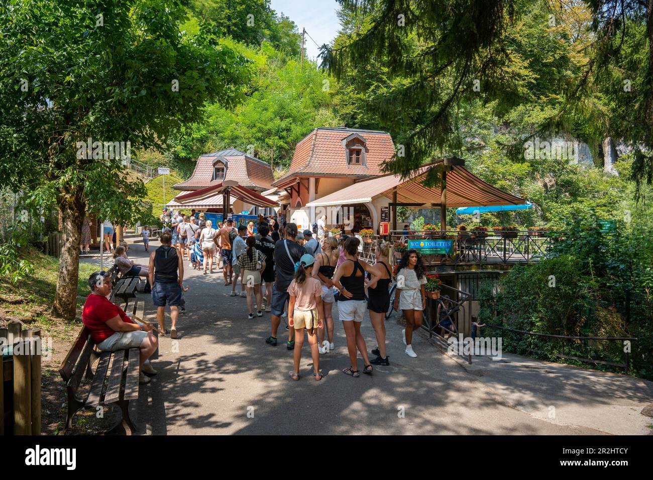 Entrance area to the Gorge du Fier, Annecy, Haute-Savoie, Auvergne ...