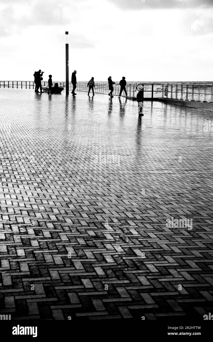 Wenduine beach in Belgium on a stormy day Stock Photo - Alamy