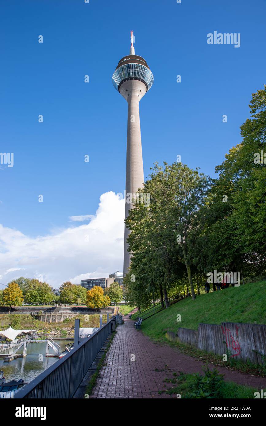 The Rhine tower in Dusseldorf, Germany Stock Photo - Alamy