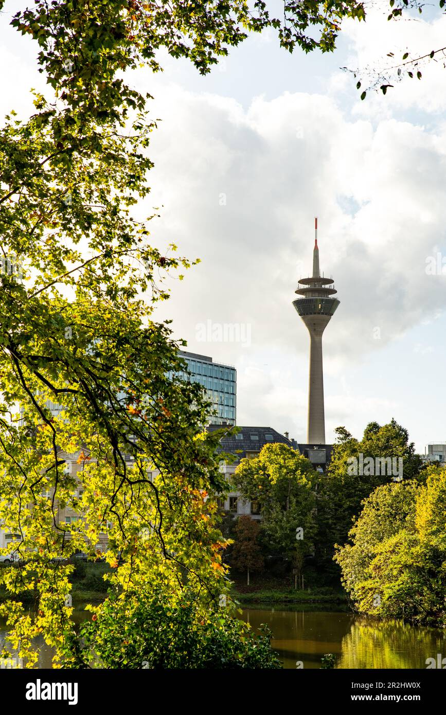 The Rhine tower in Dusseldorf, Germany Stock Photo - Alamy
