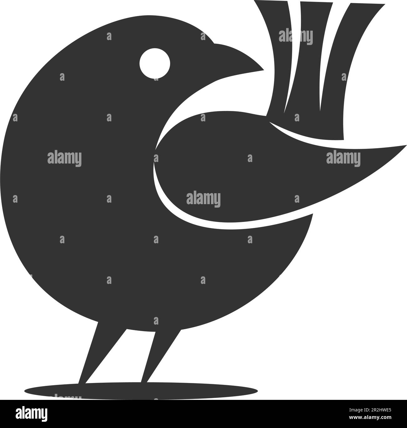 bird logo template. Icon Illustration Brand Identity. Isolated and flat ...