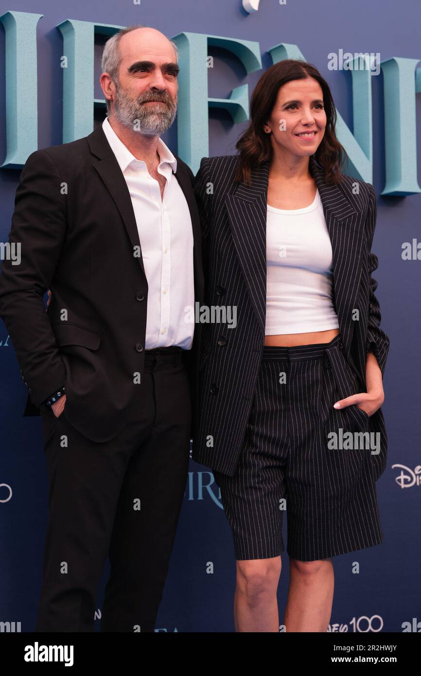 Madrid, Spain. 19th May, 2023. Luis Tosar, and Luisa Mayol attend the 'La Sirenita' premiere at ...
