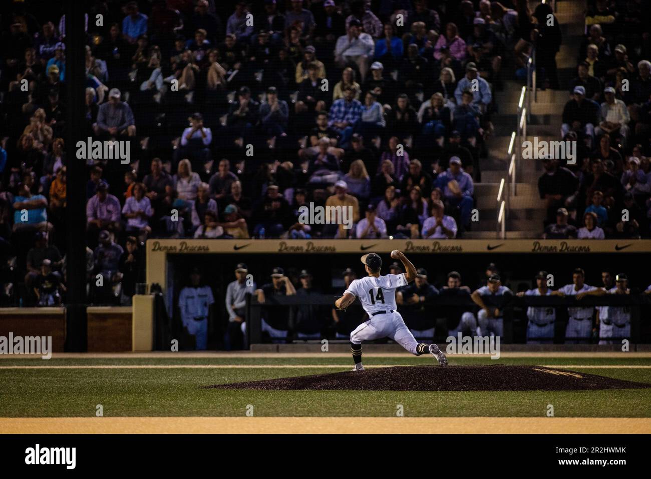 May 19, 2023: Wake Forest Demon Deacons pitcher Camden Minacci (14 ...