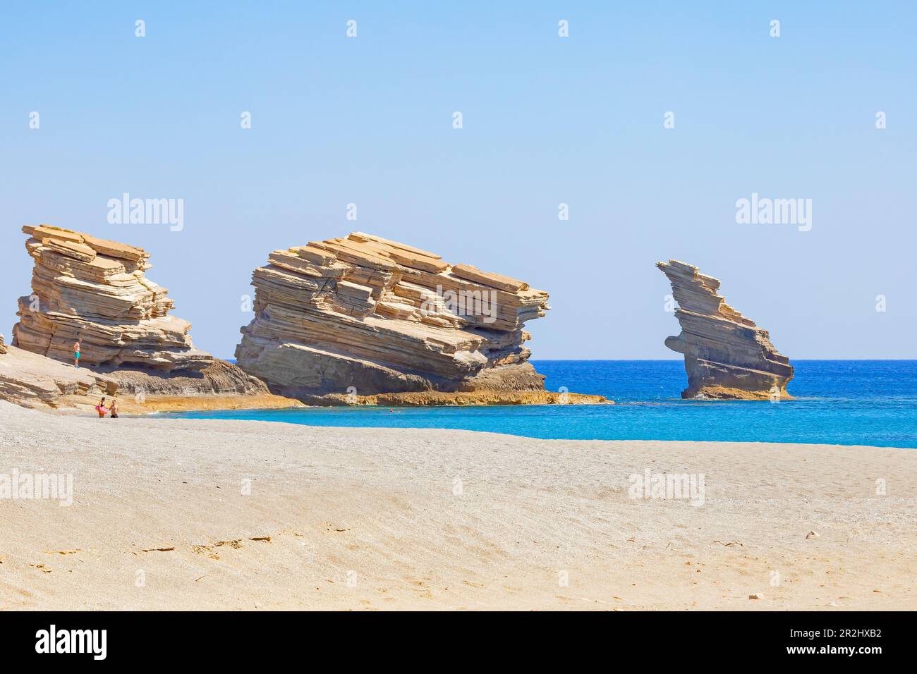 "The Three stones" standing at Triopetra beach, Triopetra, Southern ...