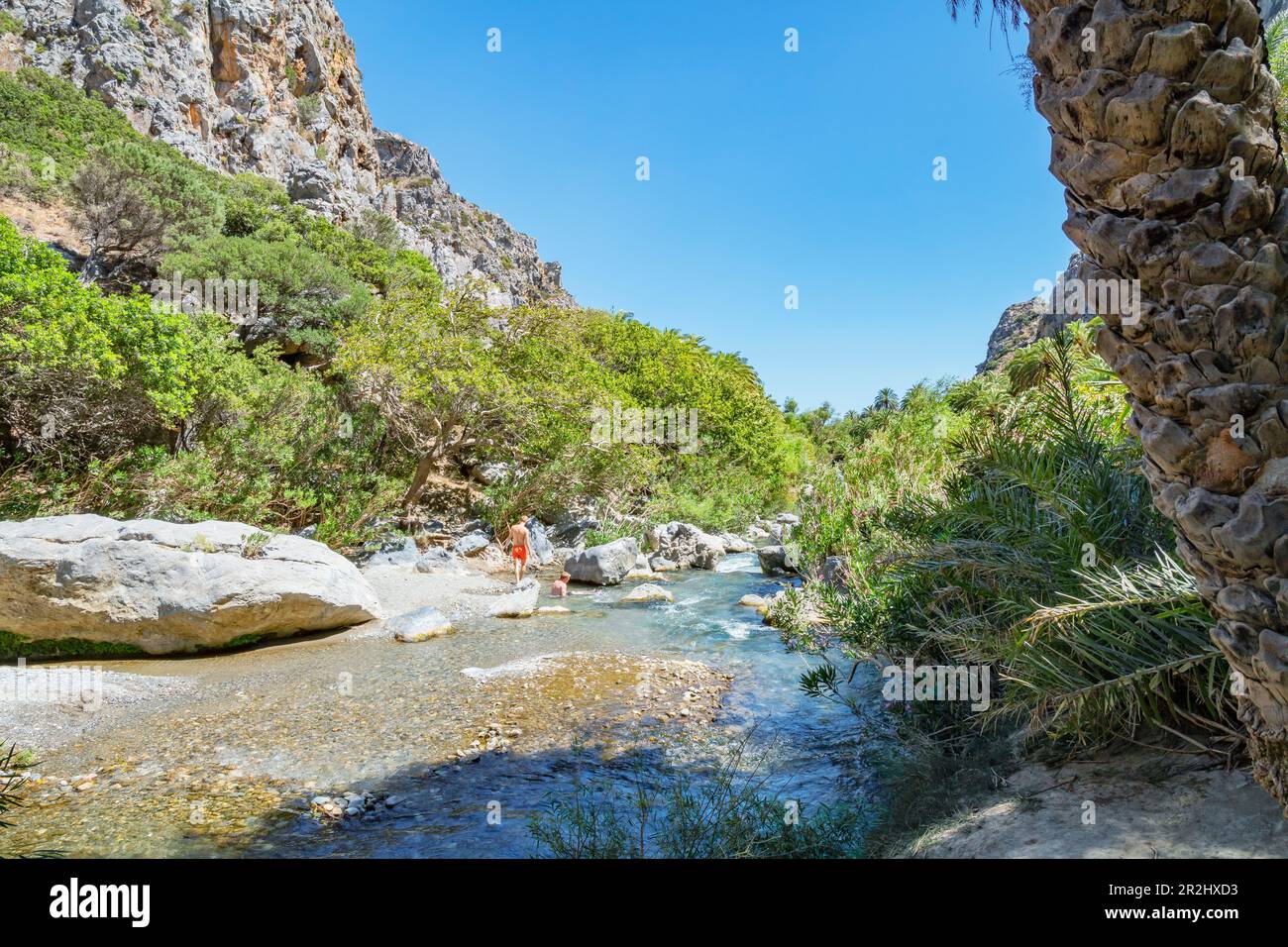 View of Megalopotamos river, Rethymno, Crete, Greek Islands, Greece ...