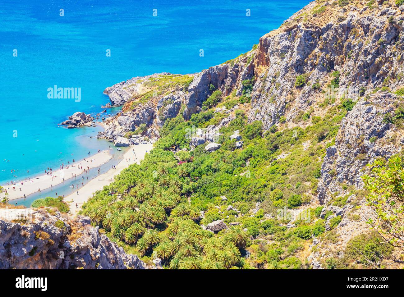 Preveli Beach, Rethymno, Crete, Greek Islands, Greece Stock Photo - Alamy