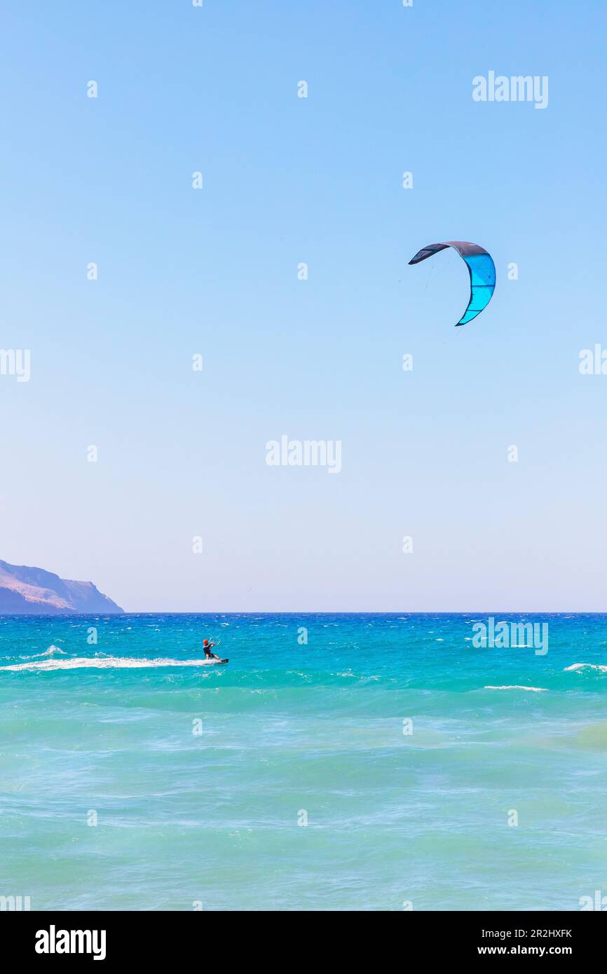 Kitesurfing greek islands hi-res stock photography and images - Alamy
