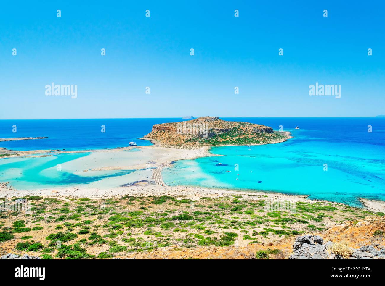Balos bay, Gramvousa Peninsula, Chania, Crete, Greece Stock Photo - Alamy