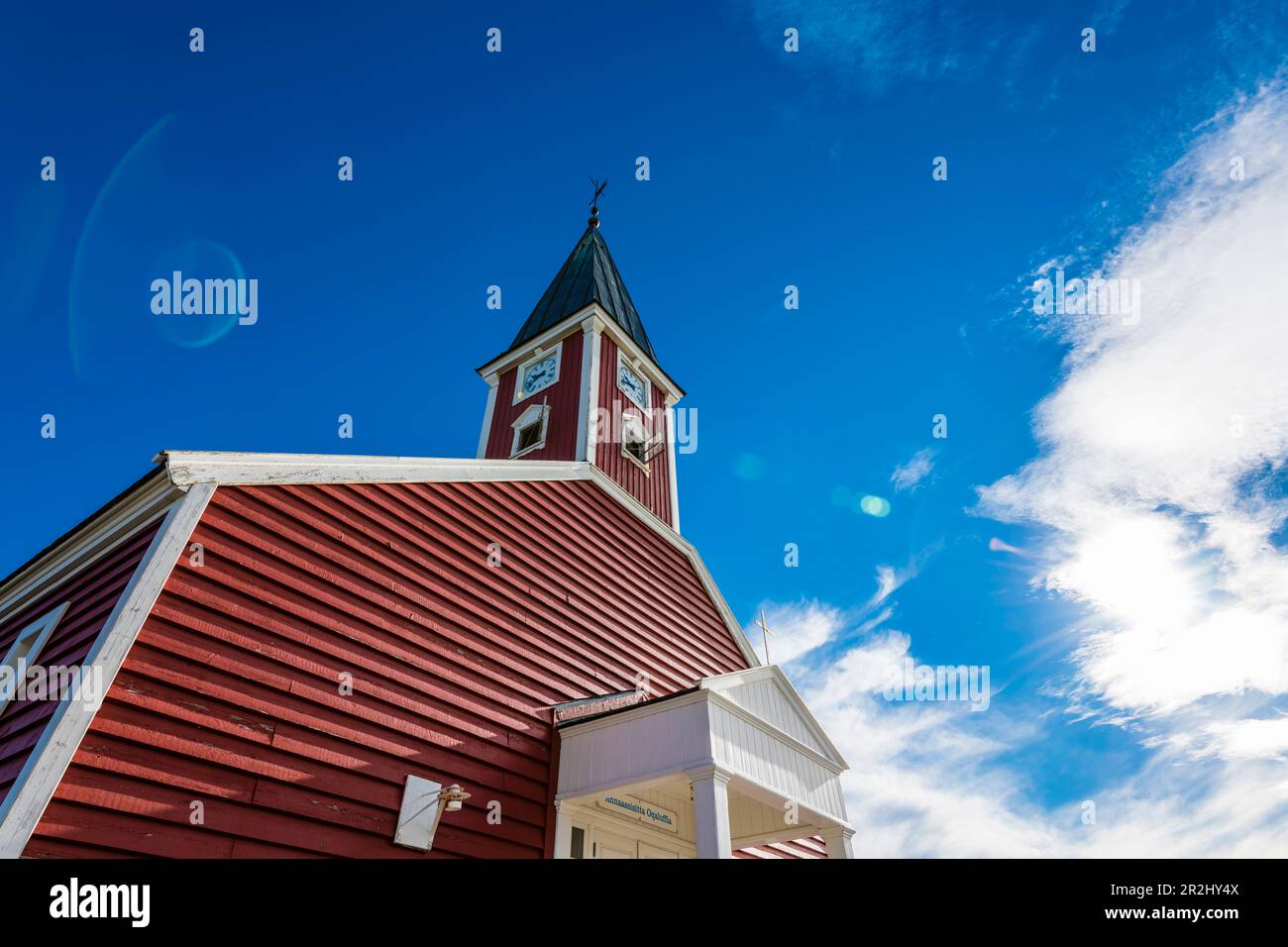 Red Church of the Savior, Nuuk, Greenland Stock Photo - Alamy