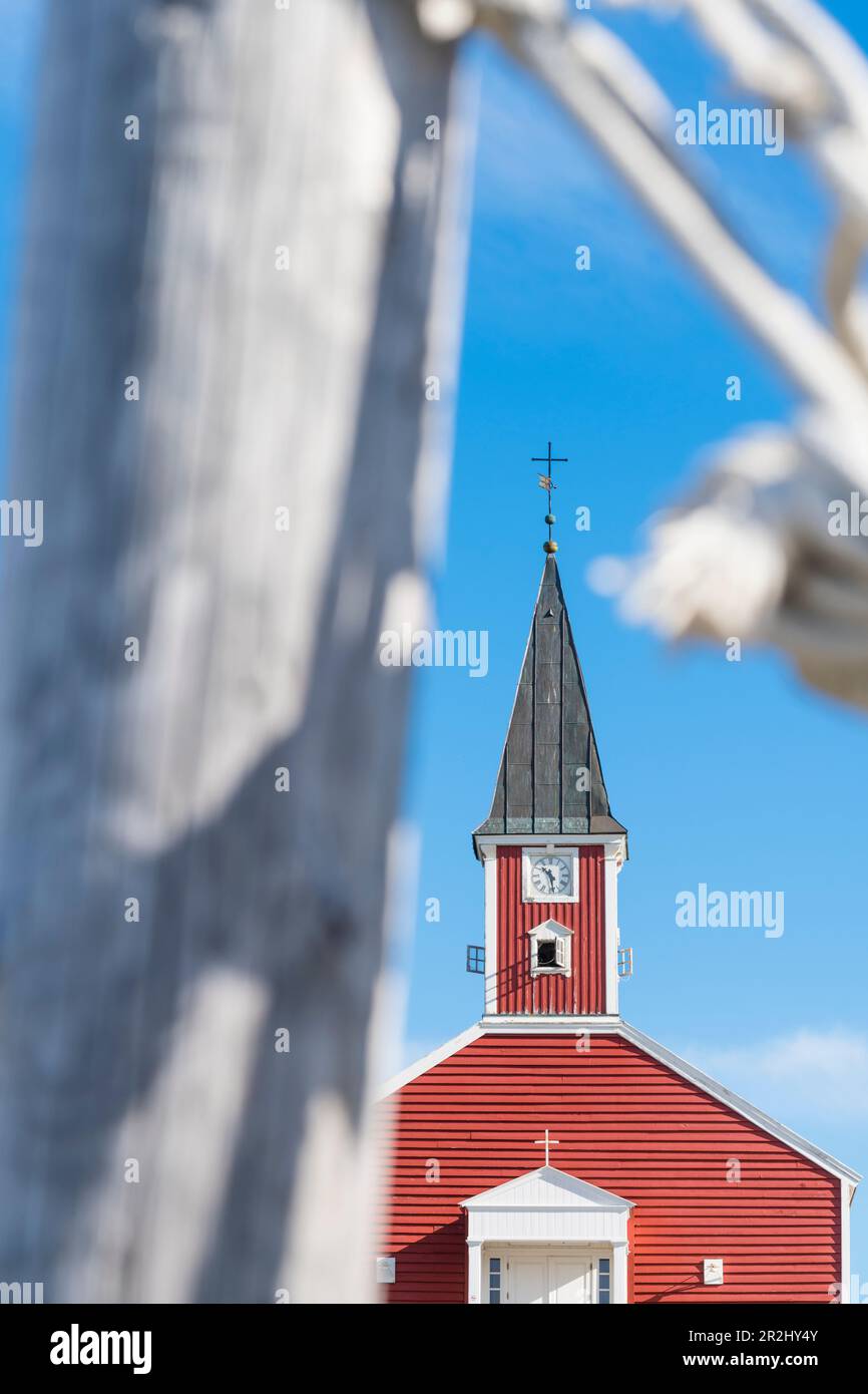 Red Church of the Savior, Nuuk, Greenland Stock Photo - Alamy