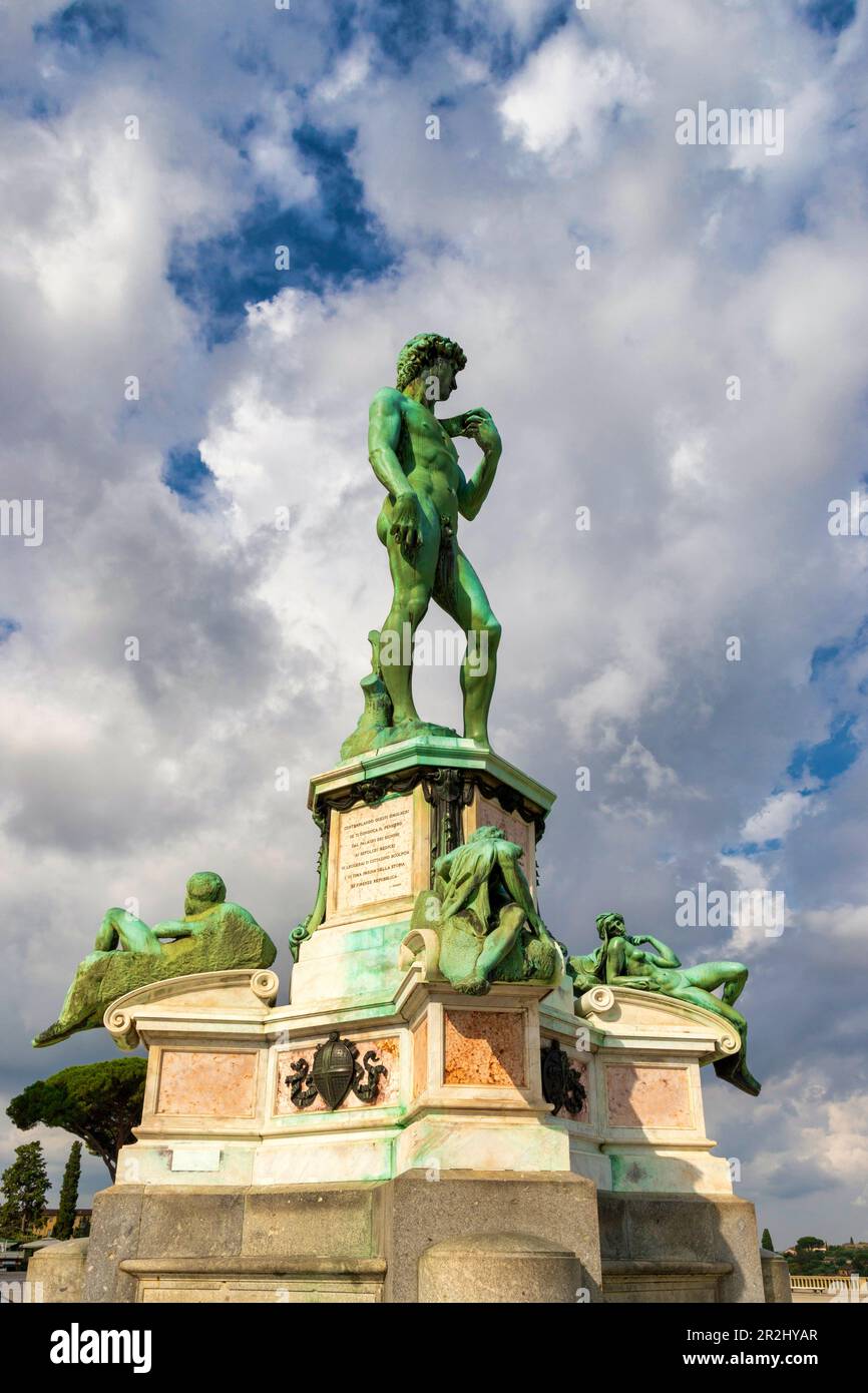 Michelangelo's David piazzale Michelangelo, Florence, Tuscany, Italy ...