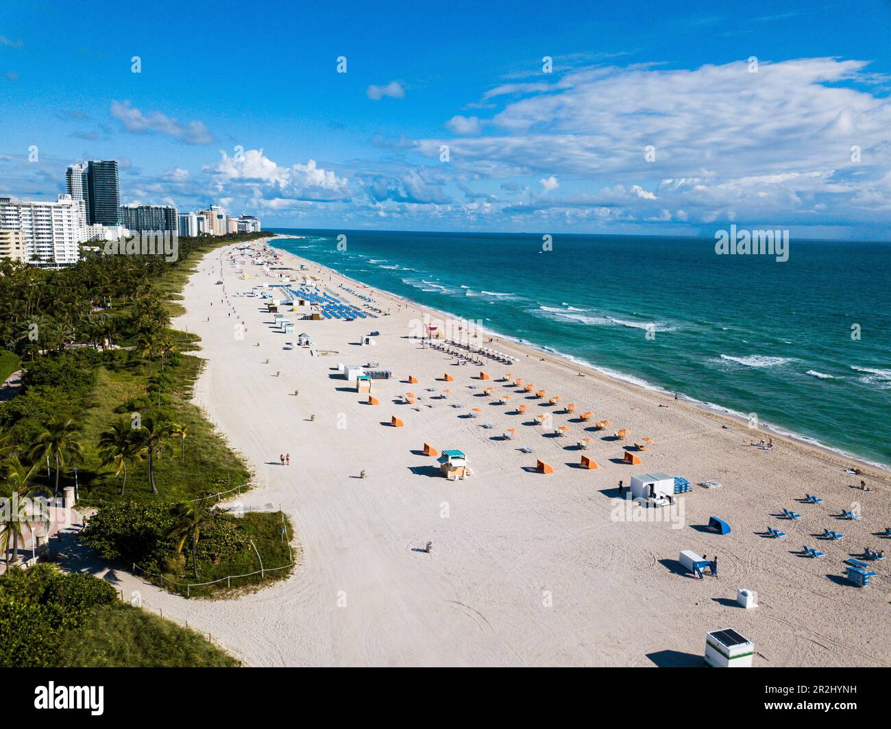 Overhead shot miami beach hi-res stock photography and images - Alamy