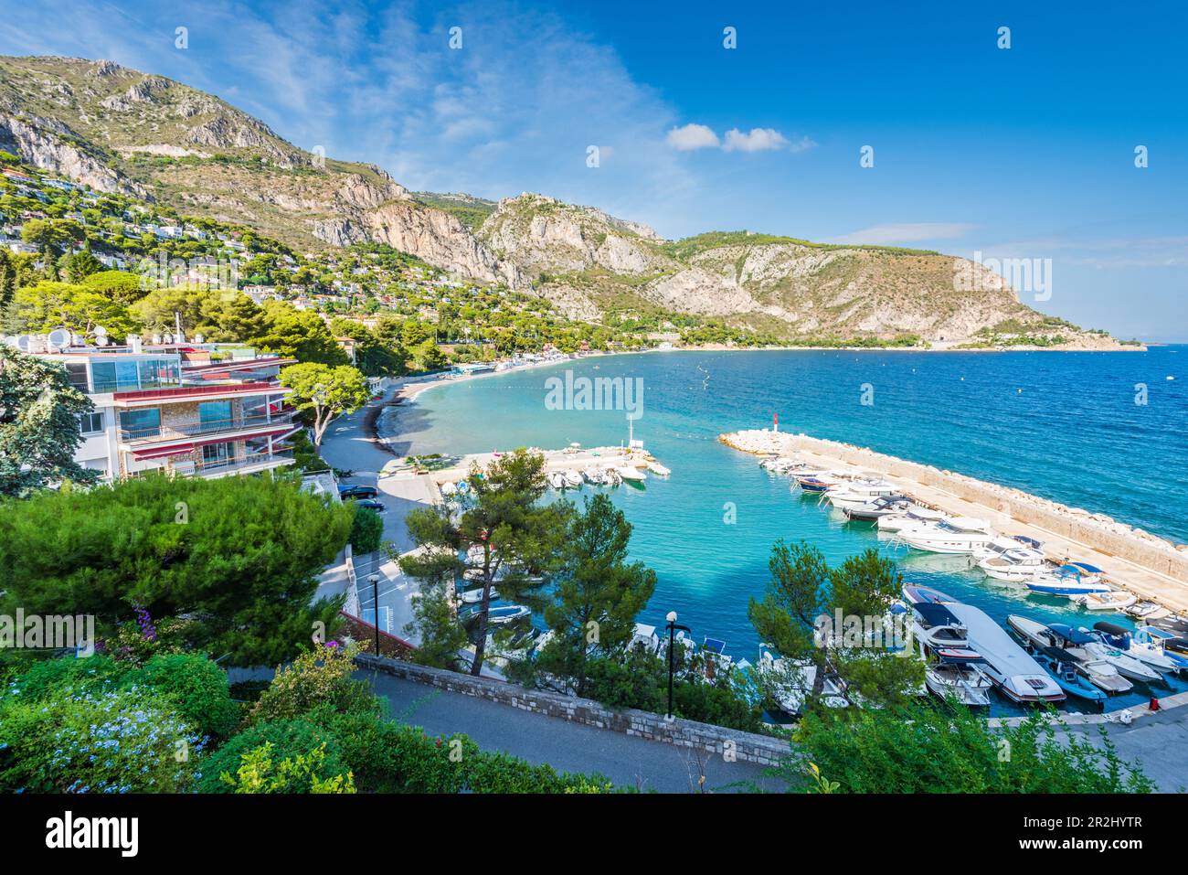 Seaside resort of Èze-Bord-de-Mer on the French Riviera, Provence ...