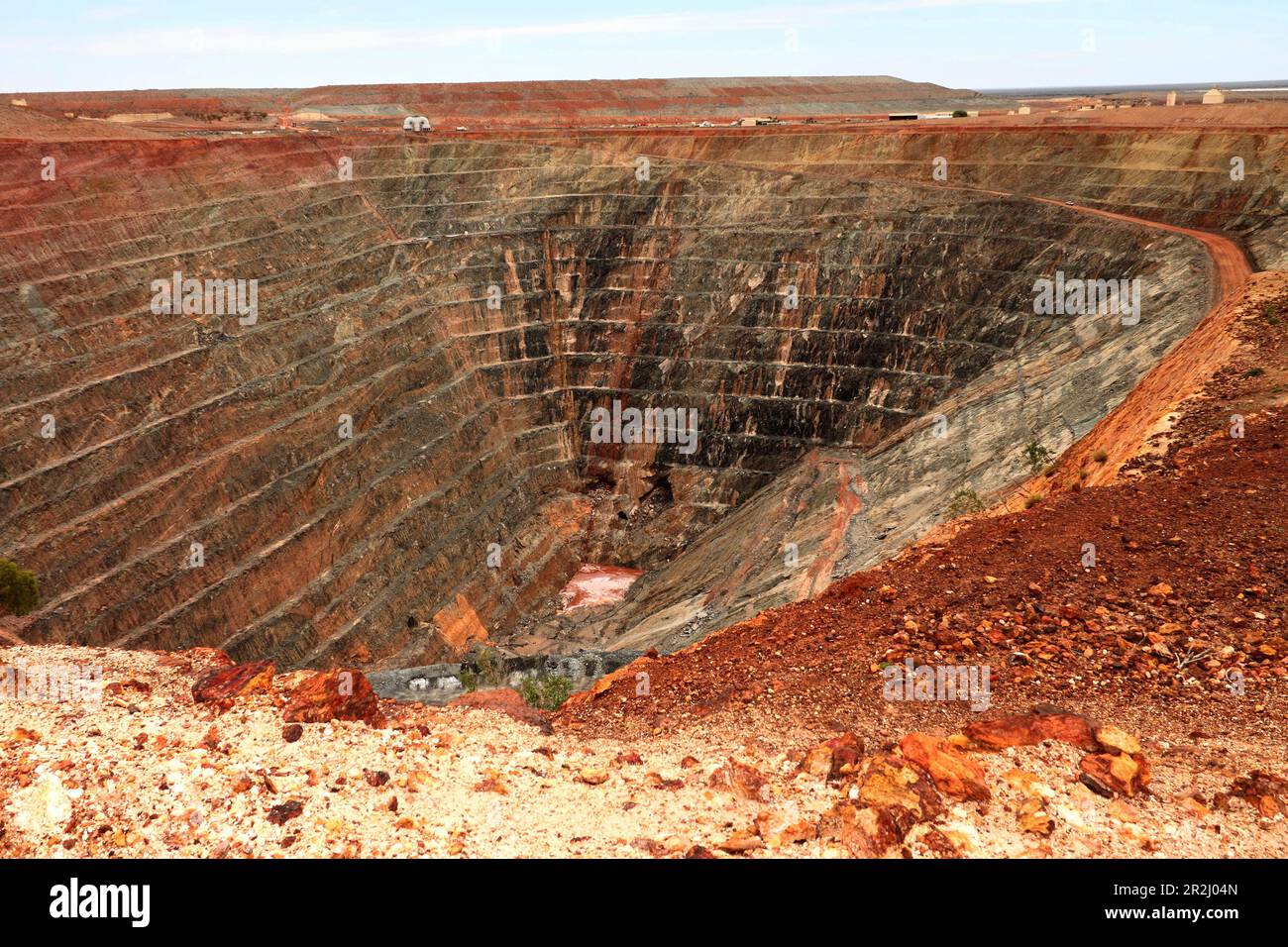 Open cut gold mine, Gwalia, Western Australia Stock Photo - Alamy