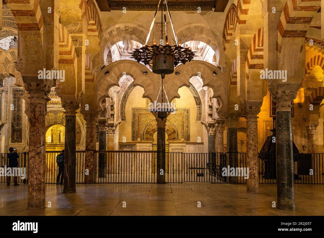 Moorish columns and arches in the interior of the Mezquita - Catedral ...
