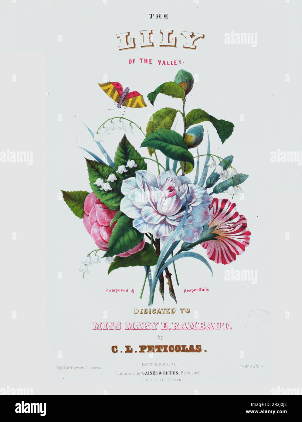 Chromolithography sheet music hi-res stock photography and images - Alamy