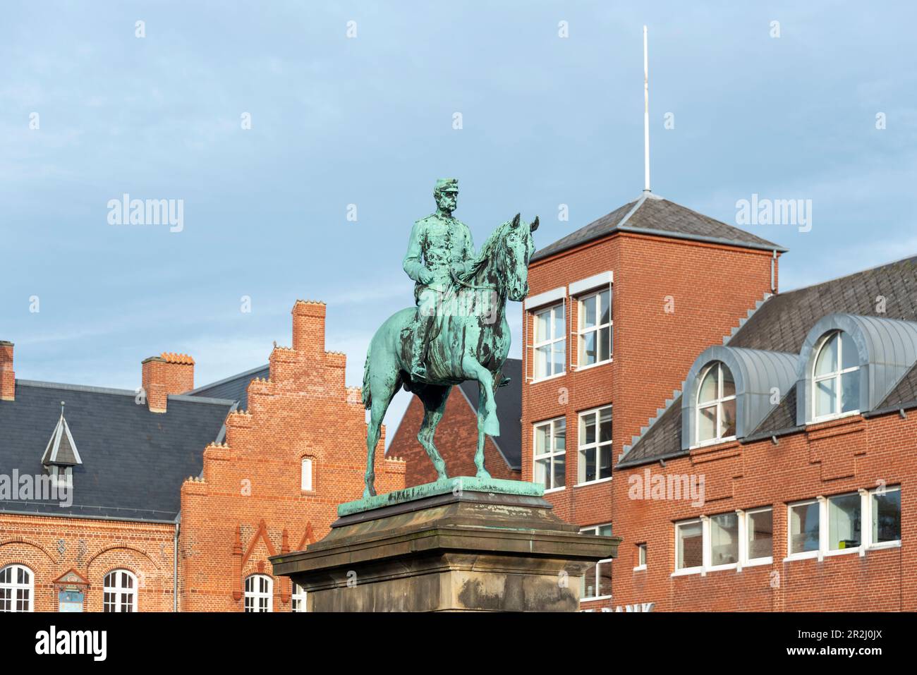 Equestrian statue commemorating Christian IX, King of Denmark from 1863 ...