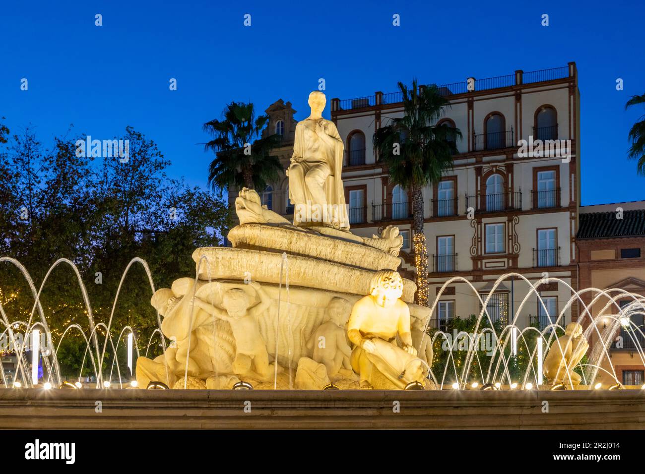 Hispalis fountain seville hi-res stock photography and images - Alamy