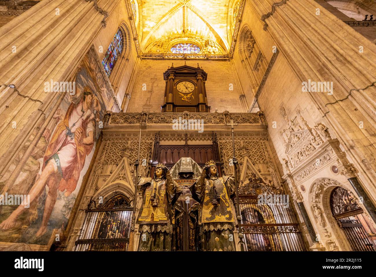 Seville Cathedral Interior, UNESCO World Heritage Site, Seville ...