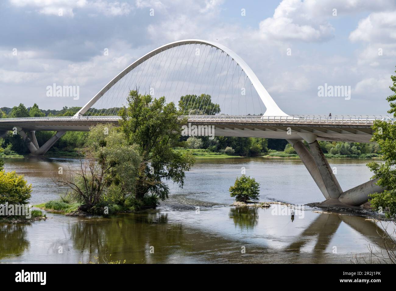 The Pont de L'Europe - Bridge of Europe over the Loire River in Orleans ...
