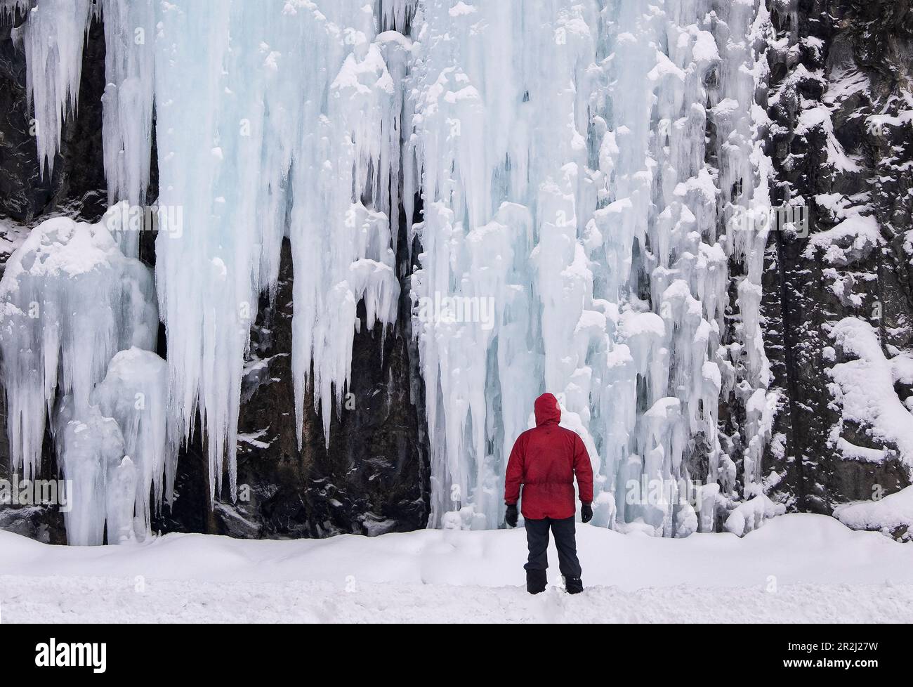 Giant Icicles On Castle Wall