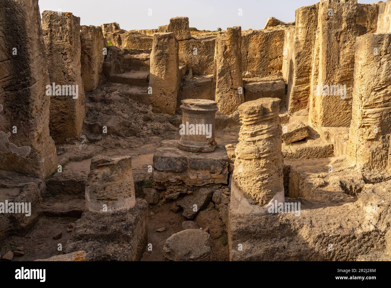 Underground tombs of the ancient necropolis Tombs of the Kings of Nea ...