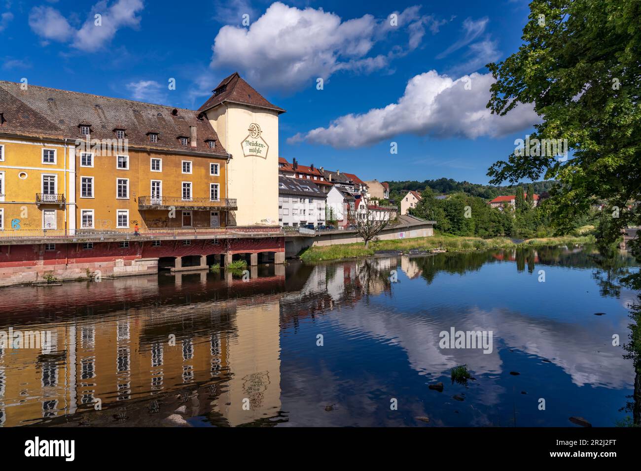 Bridge Mill in Gernsbach and the Murg River, Murg Valley, Black Forest ...