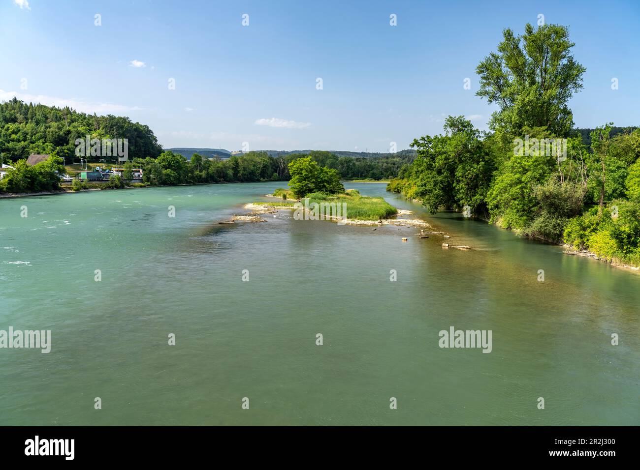 The Rhine at Waldshut-Tiengen, Baden-Württemberg, Germany Stock Photo ...