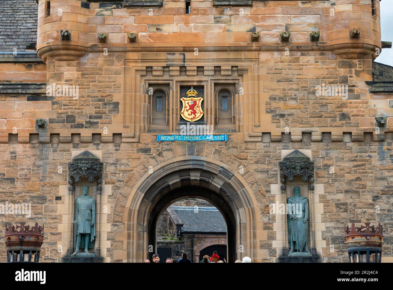 Entrance gate of Edinburgh Castle, Edinburgh, Scotland, United Kingdom ...