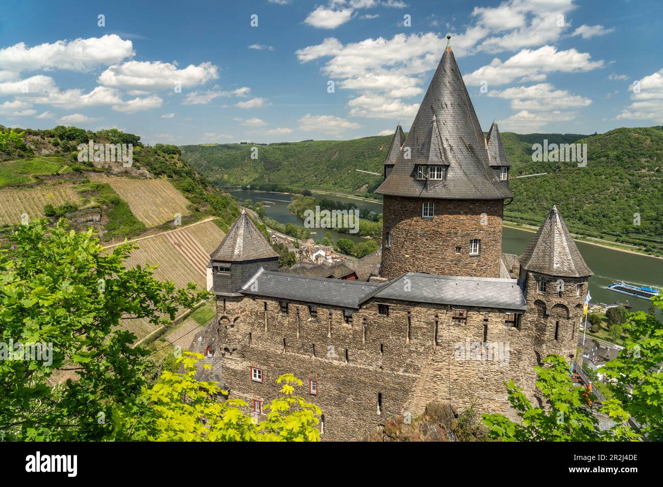Stahleck Castle in Bacharach, World Heritage Upper Middle Rhine Valley ...