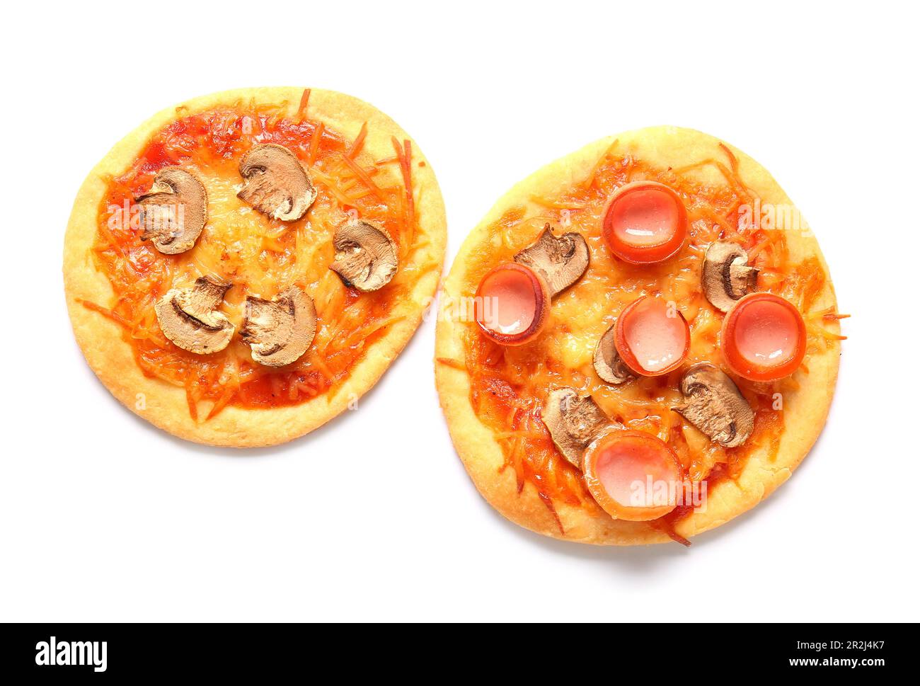 Mini pizzas Cut Out Stock Images & Pictures - Alamy